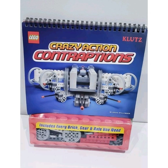 Toys | Klutz Lego Crazy Action Contraptions Craft Kit Book 16 Projects ...